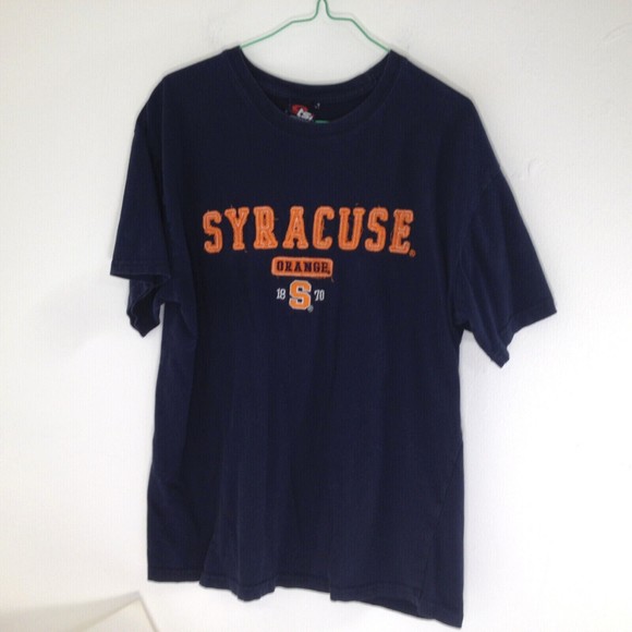 Tsi | Shirts | Vintage Syracuse Orange University Athletic T Shirt Blue ...